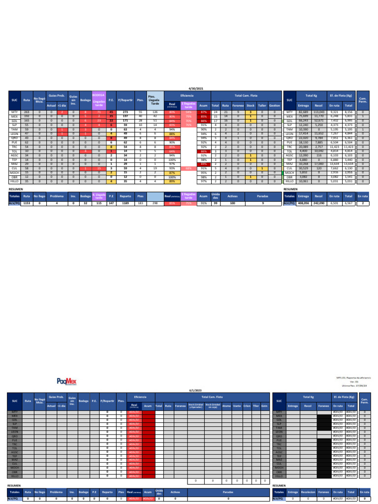 EFICIENCIA JUNIO | PDF
