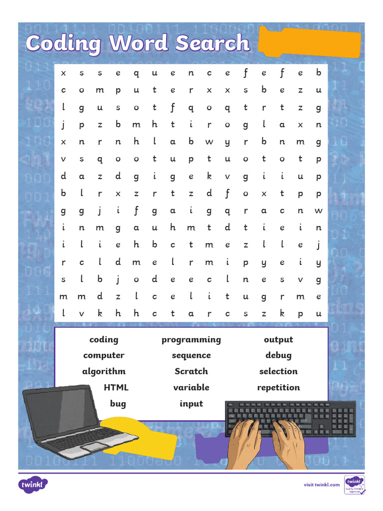 KS2 Coding Word Search | PDF | Computing | Algorithms And Data Structures KS2 Coding Word Search | PDF | Computing | Algorithms And Data Structures