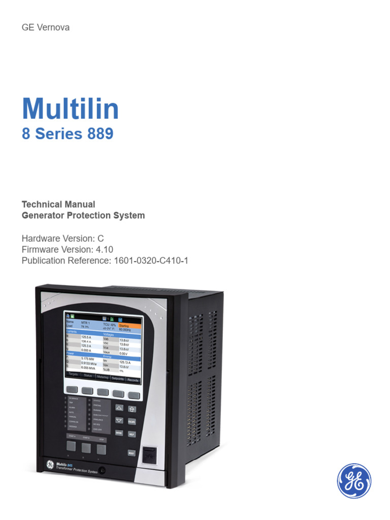 Multilin: 8 Series 889 | PDF | Sampling (Signal Processing) | Computing