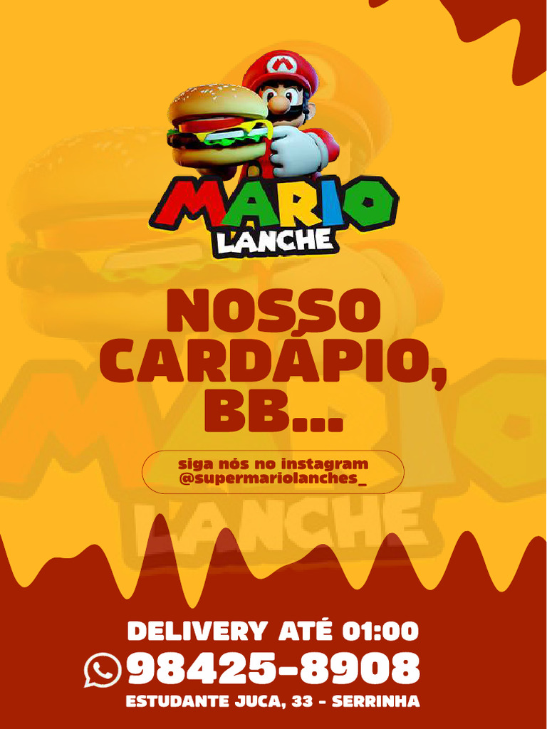 Cardapio Mario Lanches | PDF