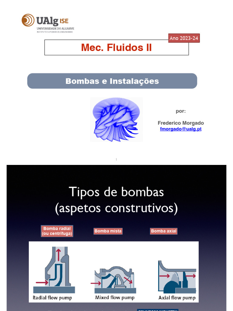 Características da Bomba Mista | PDF | Bomba | Dinâmica dos fluidos