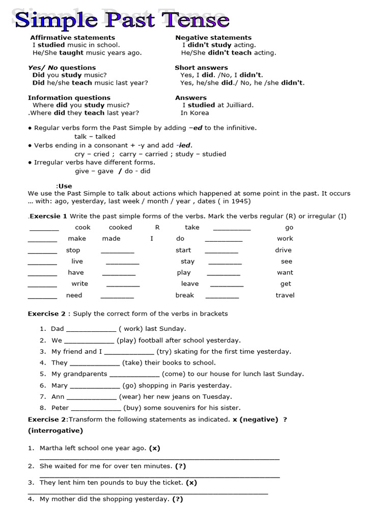 Past Simple Lesson 2 | Download Free PDF | Mahatma Gandhi | Wolfgang ...