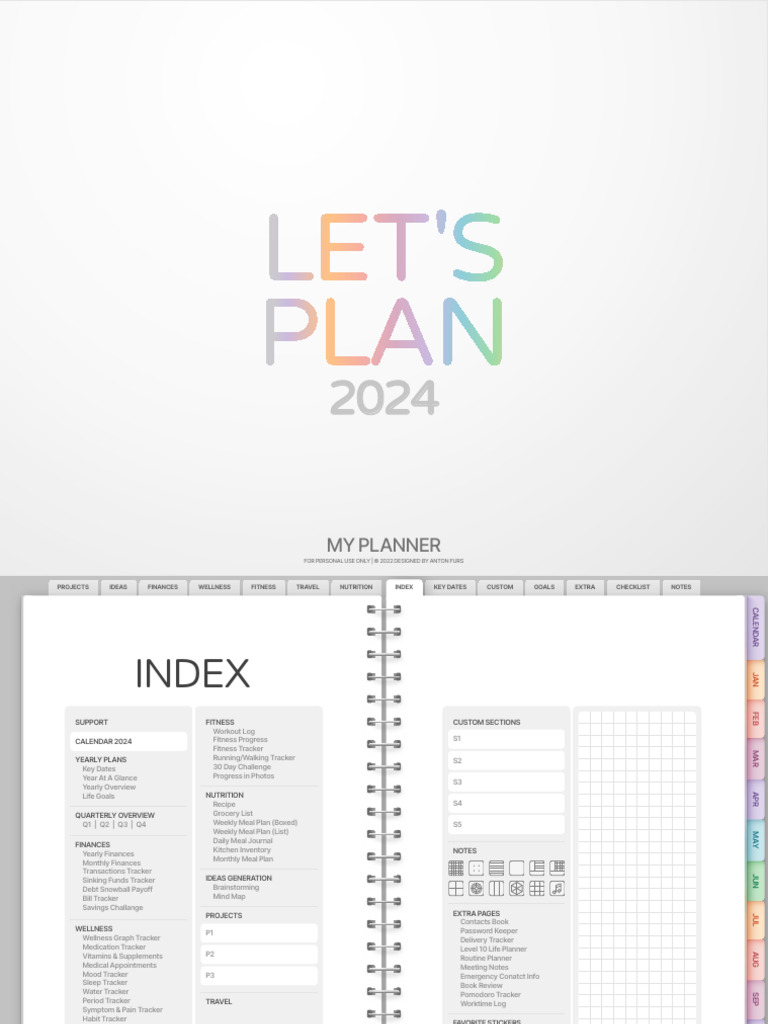 2024 Personal Digital Planner | PDF