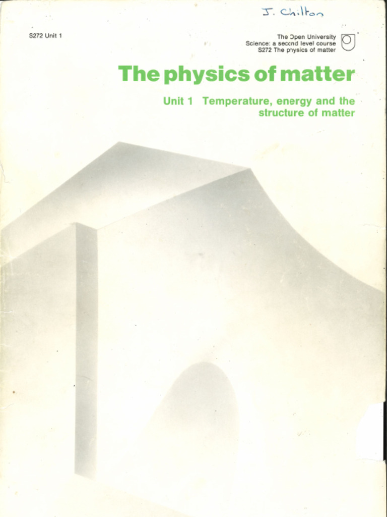 S272_OU_The Physics of Matter_1 | PDF