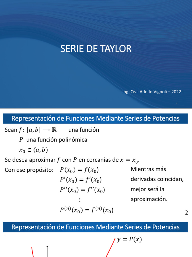 10-Serie de Taylor | Descargar gratis PDF | Análisis numérico | Análisis