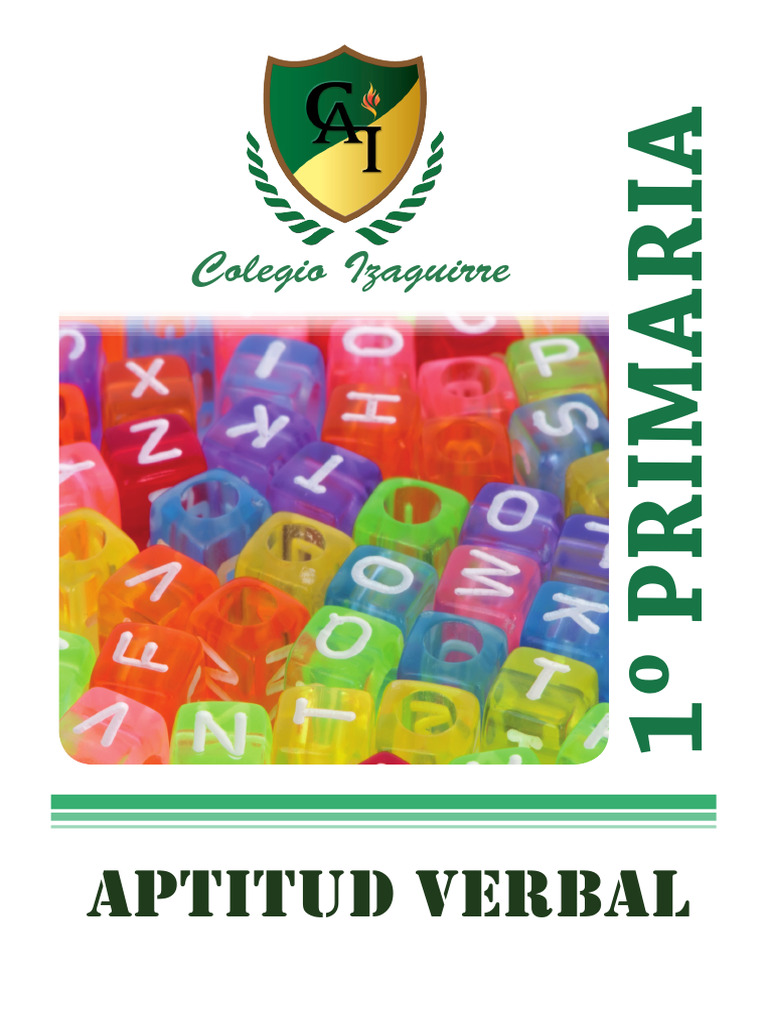 Aptitud Verbal Libro de Primaria | PDF | Color