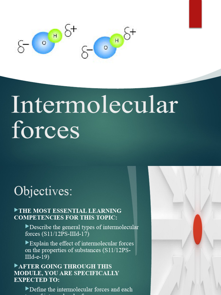 Intermolecular Forces | PDF | Intermolecular Force | Chemical Polarity