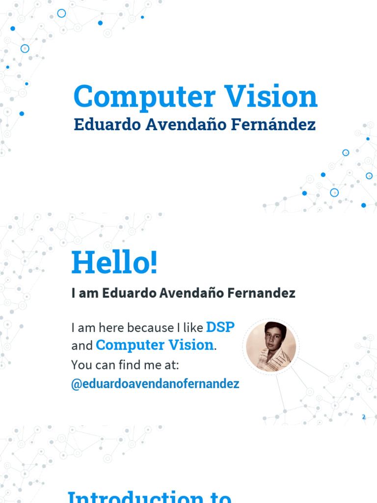 Introduction to Computer Vision Concepts | PDF | Computer Vision | 3 D Computer Graphics