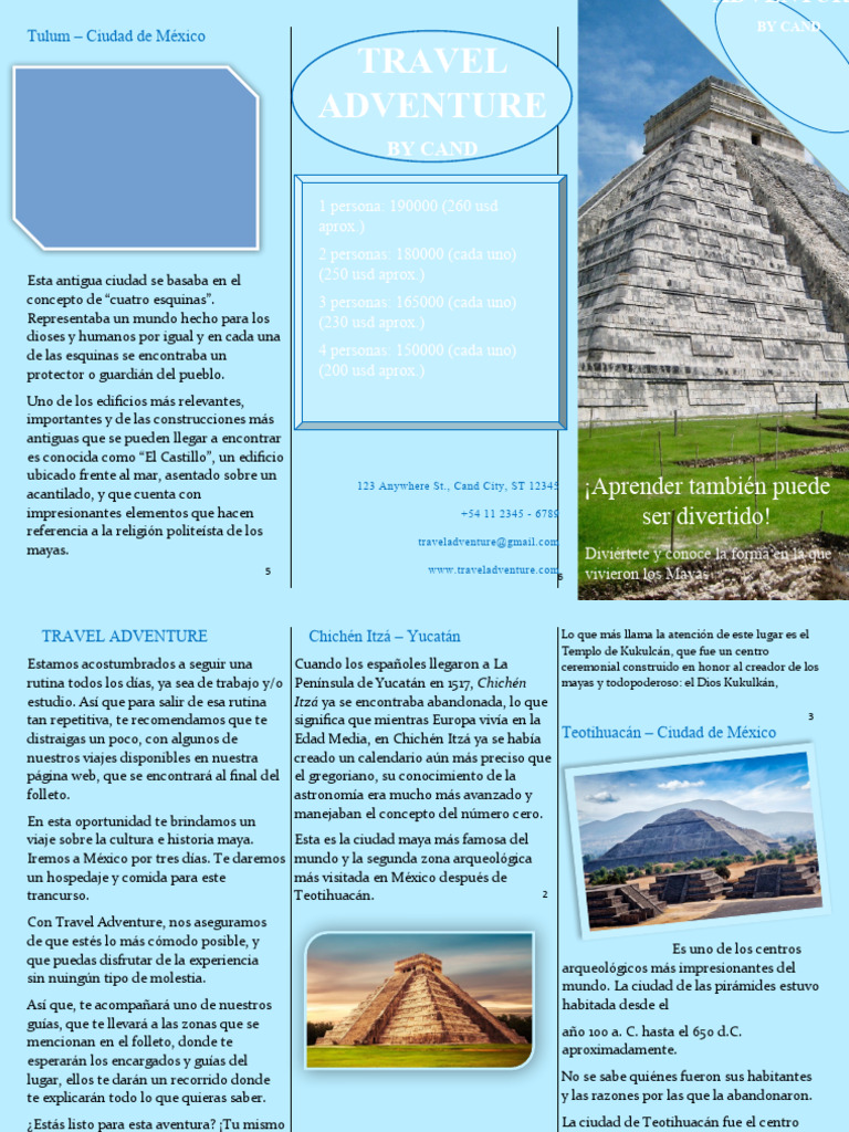 Folleto Sobre Los Mayas | PDF | Civilización maya