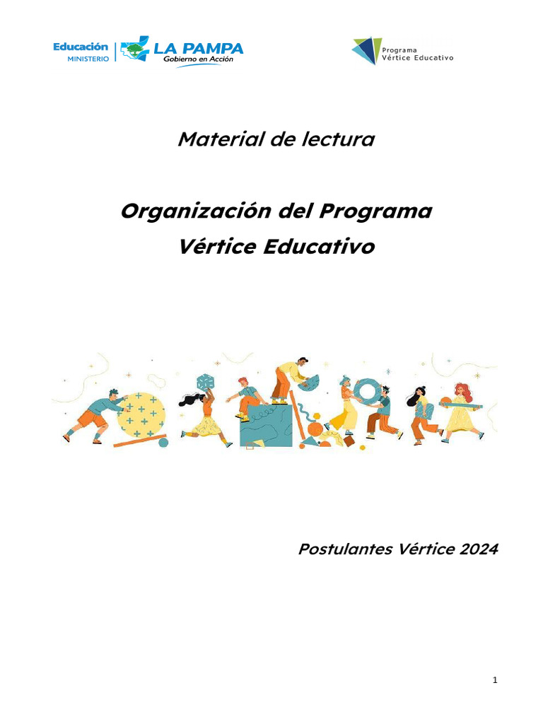 2024 Material Lectura - Organizacion Del Programa | Descargar gratis PDF | Educación sexual