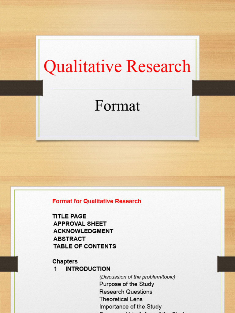 Quali Research Format | PDF | Qualitative Research | Data