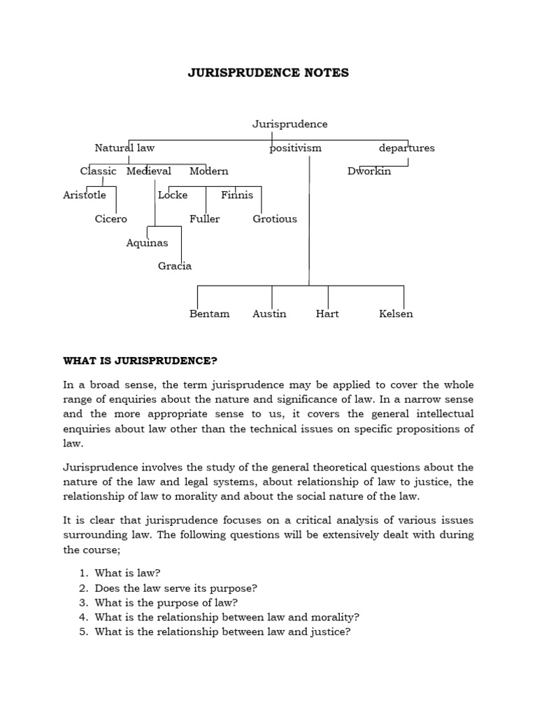 Jurisprudence Study Guide | PDF | Jurisprudence | Natural Law