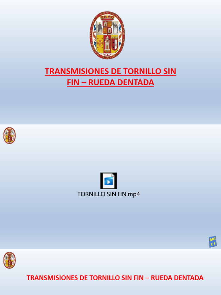Transmisiones de Tornillo Sin Fin | PDF | Engranaje | Ingeniería mecánica