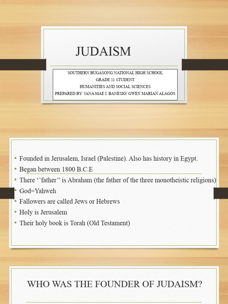 Grade 11 Humss Jana | PDF | Zionism | Moses