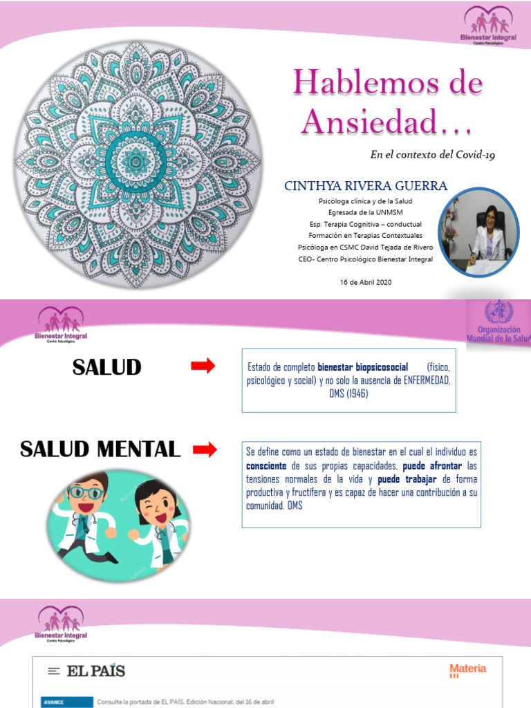Hablemos de Ansiedad | PDF | Ansiedad | Las emociones