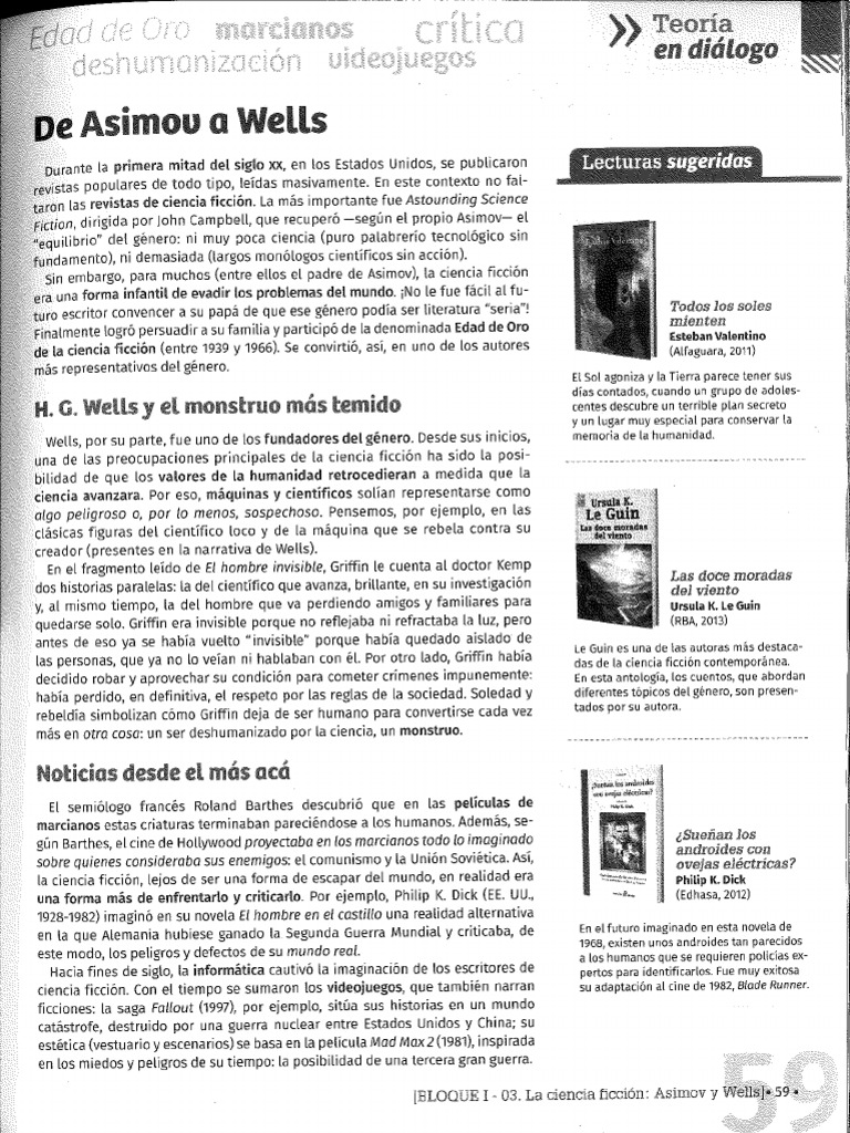 De Asimov a Wells | PDF