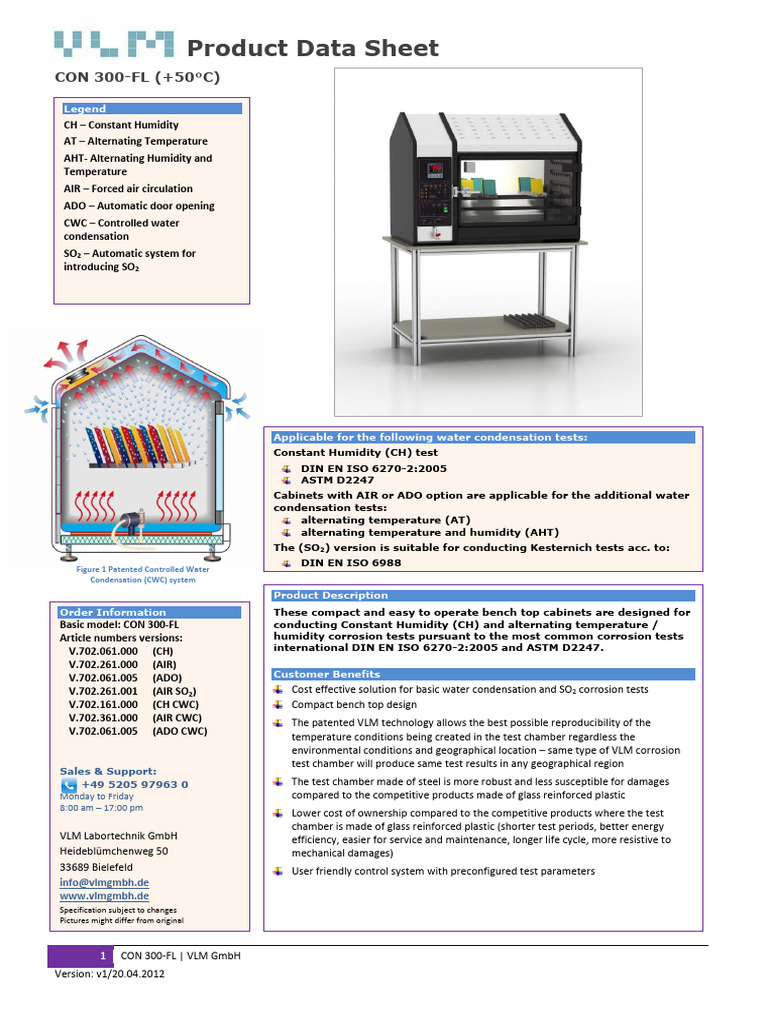 Data Sheet CON300-FL v1 | PDF | Corrosion | Physical Sciences