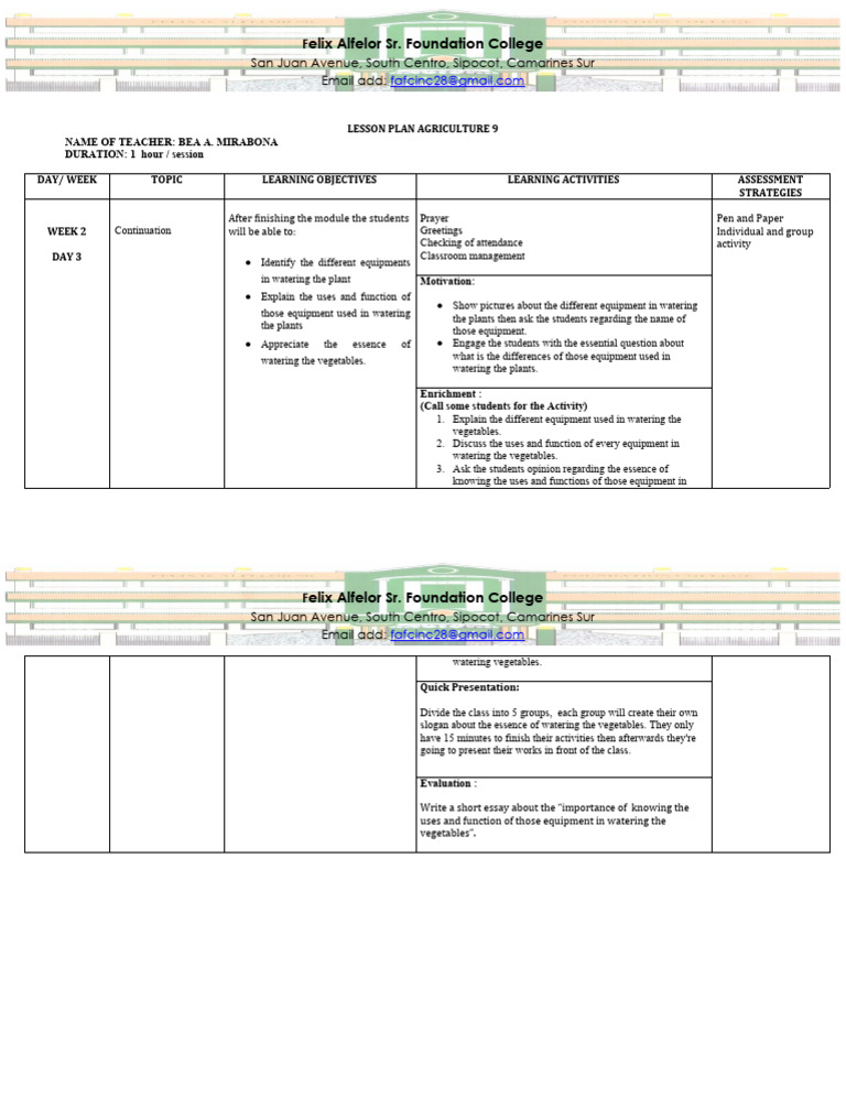 Tle 9-LP | PDF | Human Communication | Education Theory