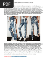 Denim Washing Process and Recipes | PDF | Chemical Substances | Textiles