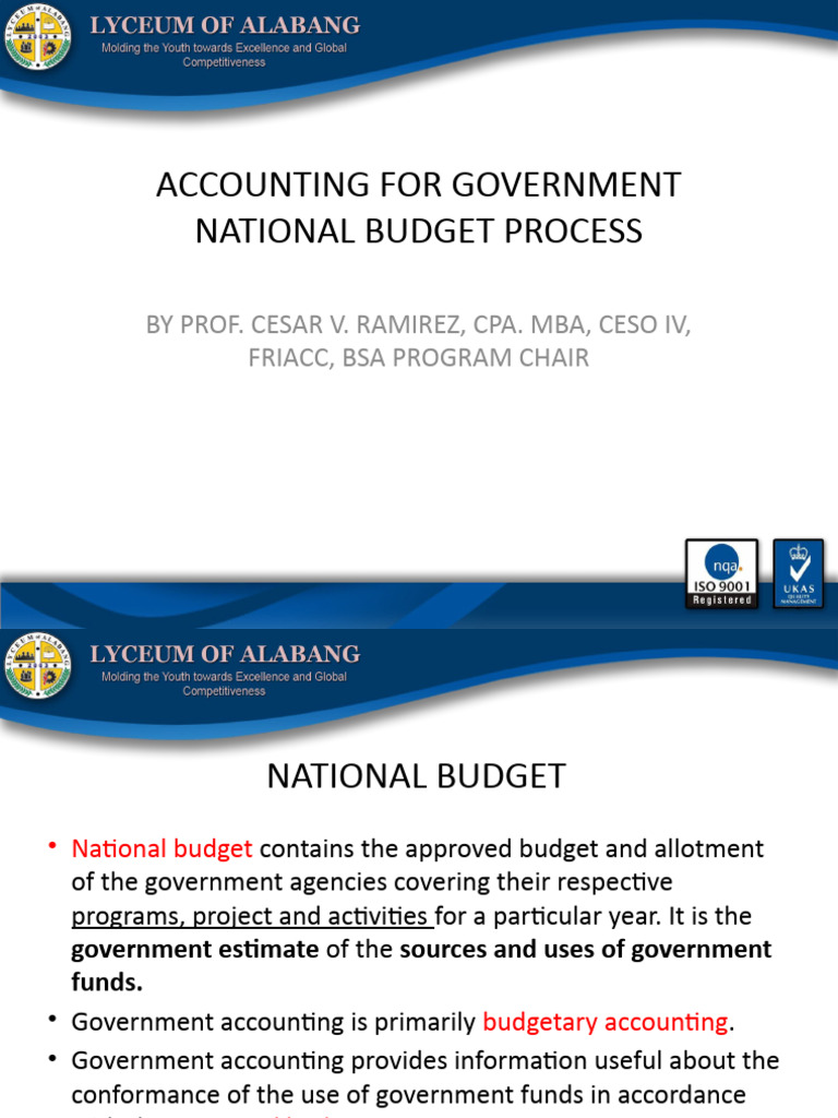 NATIONAL BUDGET PROCESS-REV. 08-04-21 | PDF | Budget | Appropriations ...