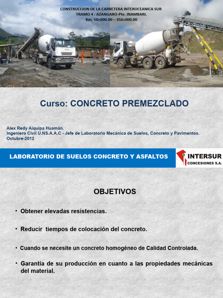 Concreto Premezclado | PDF | Hormigón | Cemento