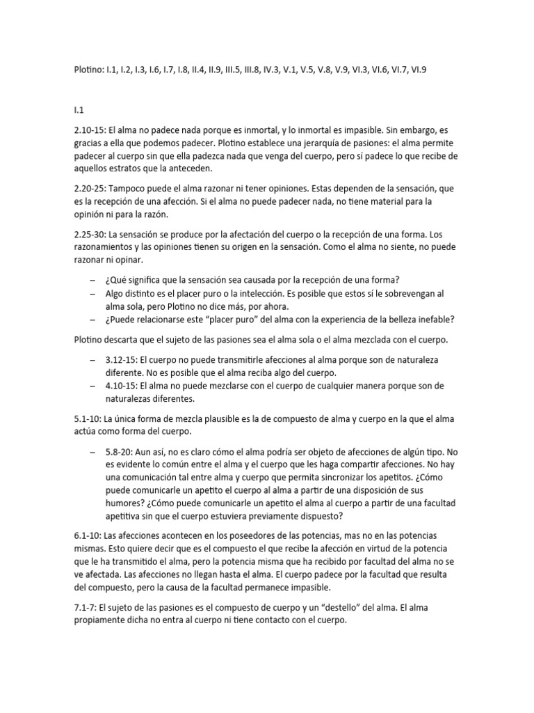 Plotino - Enéadas | PDF | Belleza | Alma