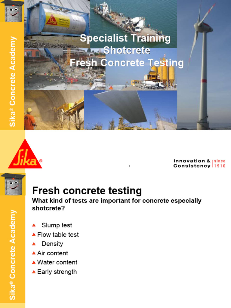 Shotcrete_mix Design_fresh Concrete - Español | PDF | Concrete | Density