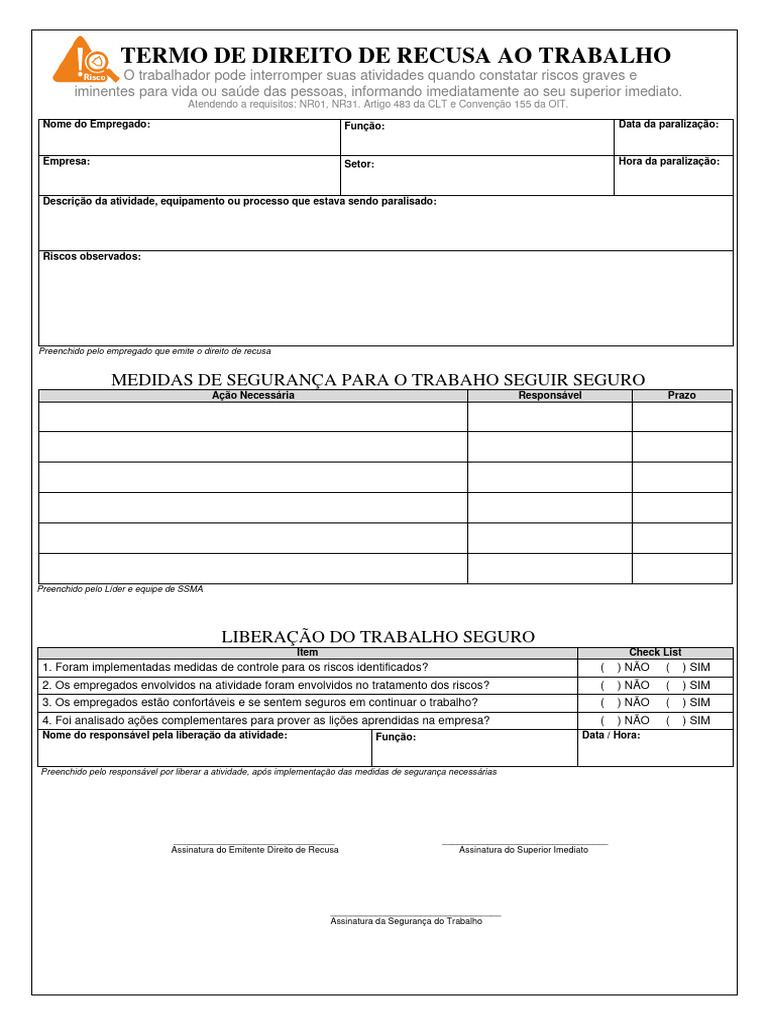 Termo de Direito de Recusa | PDF