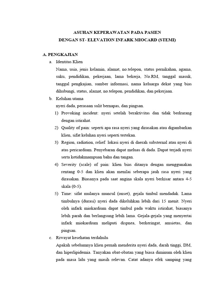 Askep Stemi | PDF