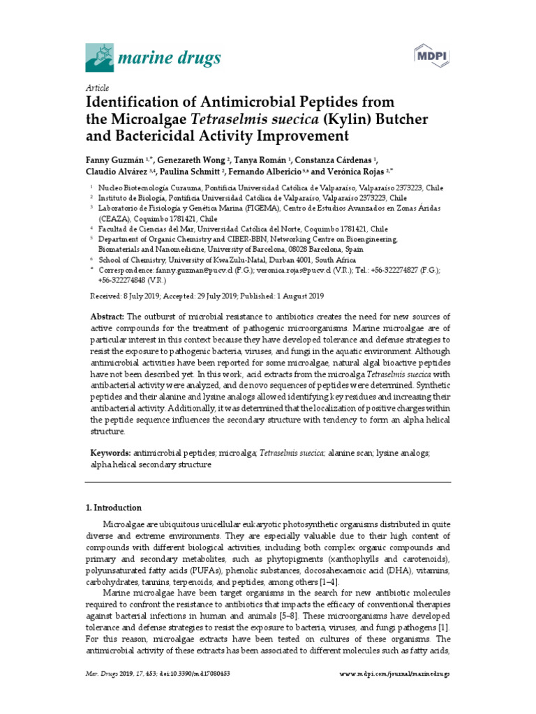 activité antibactérienne | PDF | Amino Acid | High Performance Liquid ...