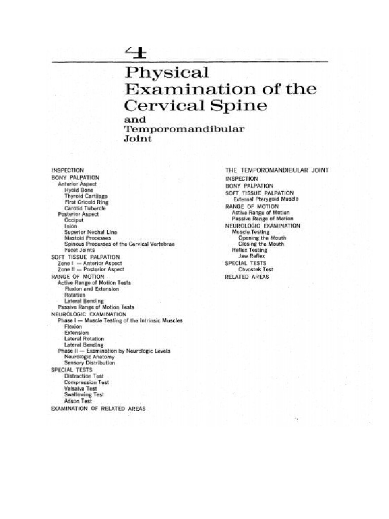 Cervical Examination 2 | PDF