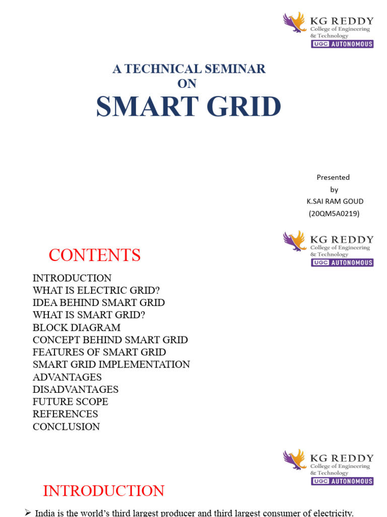 Sai Ram Goud | PDF | Electrical Grid | Smart Grid