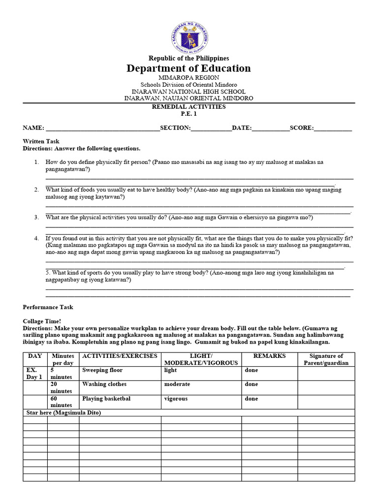 Remedial Activities | PDF