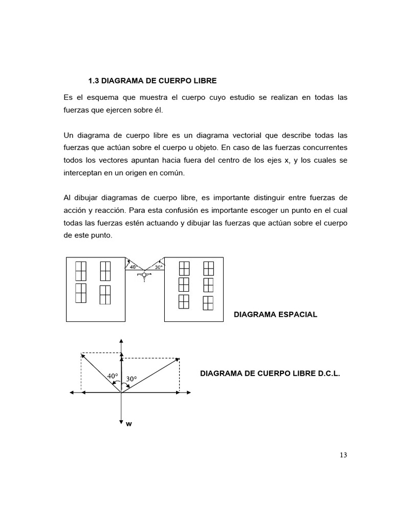 2.-Diagrama de Cuerpo Libre-Vectores | Descargar gratis PDF | Vector Euclidiano | Fuerza