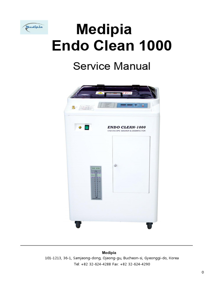 Endo Clean 1000 Service Manual | PDF | Pump | Fuse (Electrical)