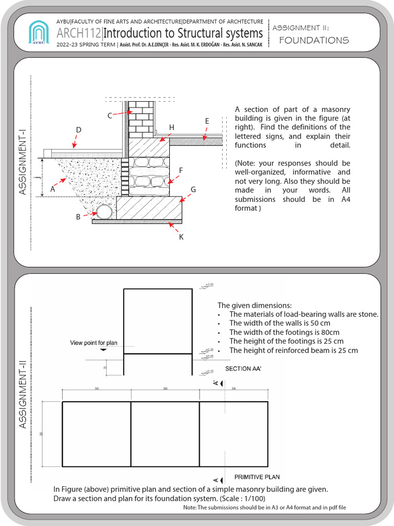 Structural Systems Assignment: Foundations | PDF | Building Engineering