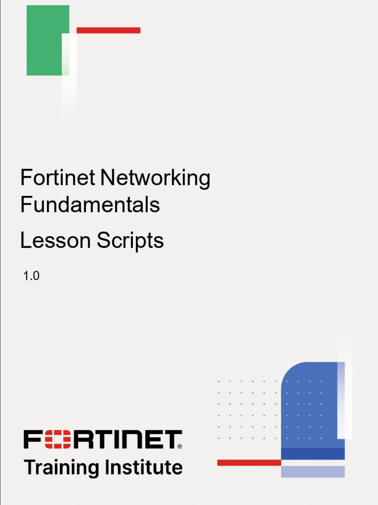 Fortinet Networking Basics | PDF | Osi Model | Computer Network