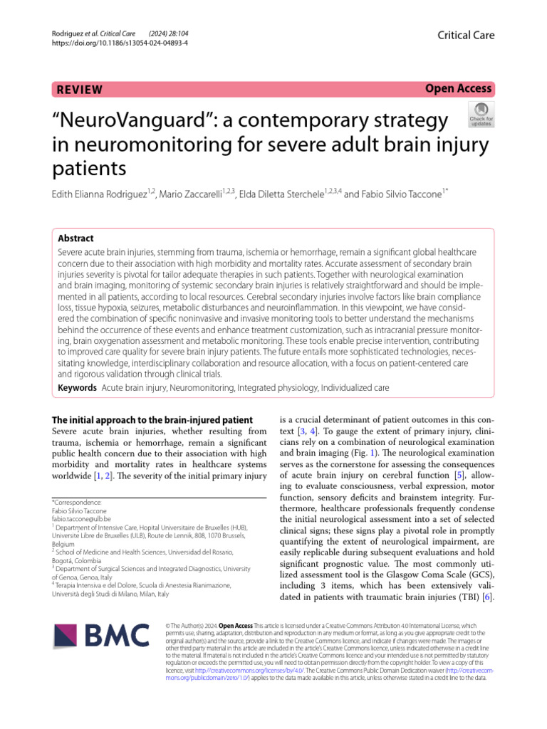 Neuro Vanguard | PDF | Traumatic Brain Injury | Ct Scan