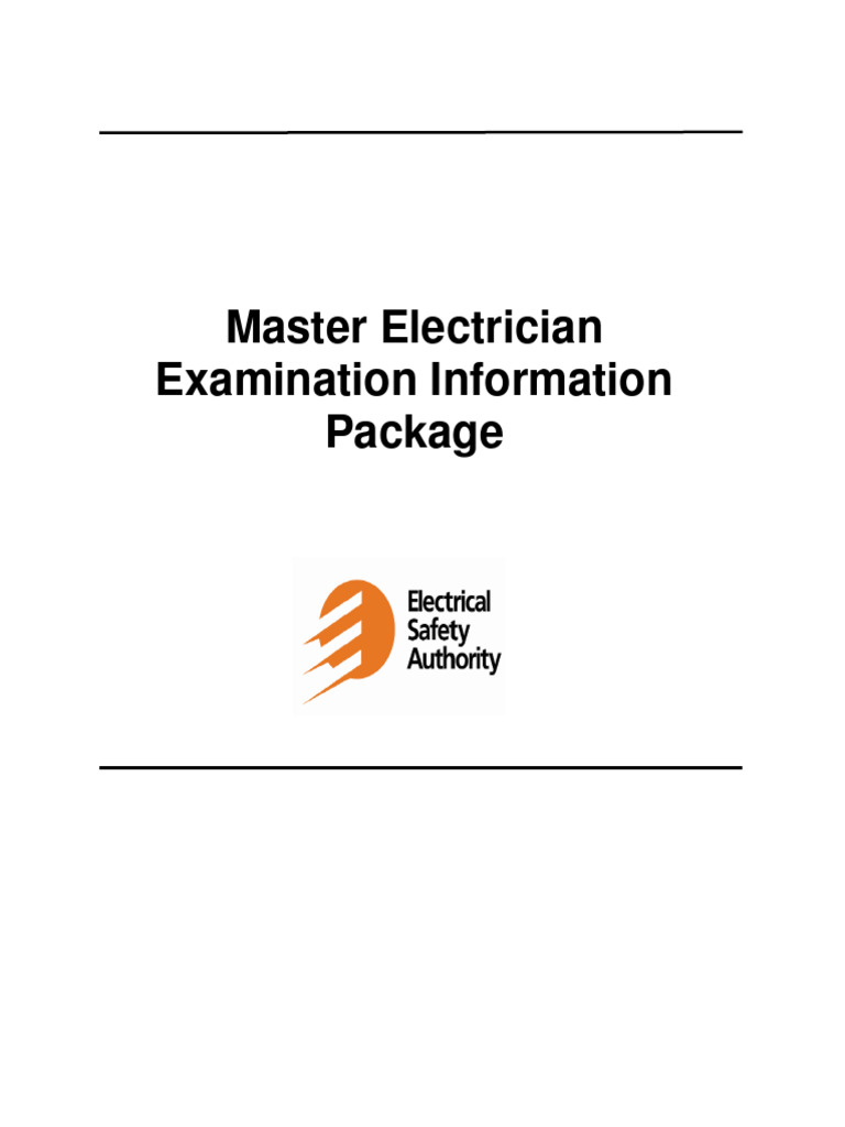 ME-Exam-Information-Package | PDF | Electrician | Occupational Safety ...