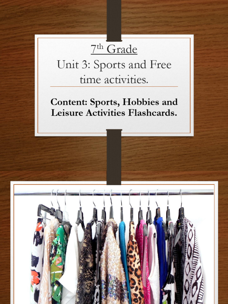 Unidad 3 7 Basico HANDOUT - SPORTS - HOBBIES - AND - LEISURE ...