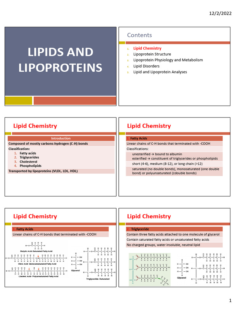 Lipids | PDF | Lipoprotein | Lipid