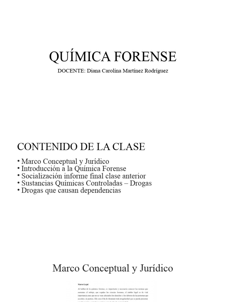 QUÍMICA FORENSE | PDF | Concentración | Química