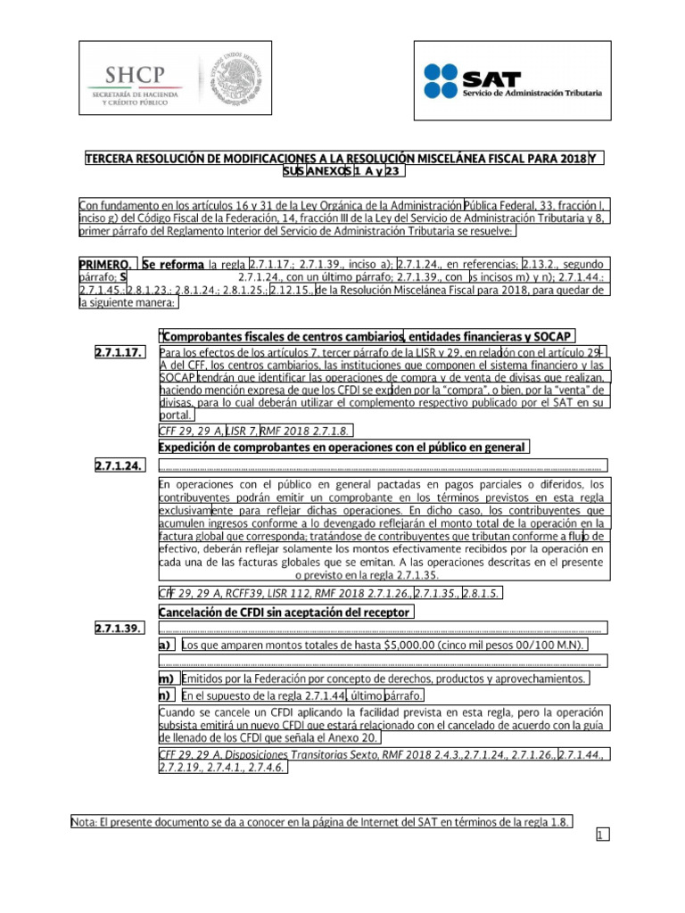 Resolución Miscelánea | PDF