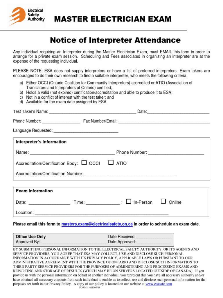 Interpreter Request Form | Download Free PDF | Language Interpretation ...