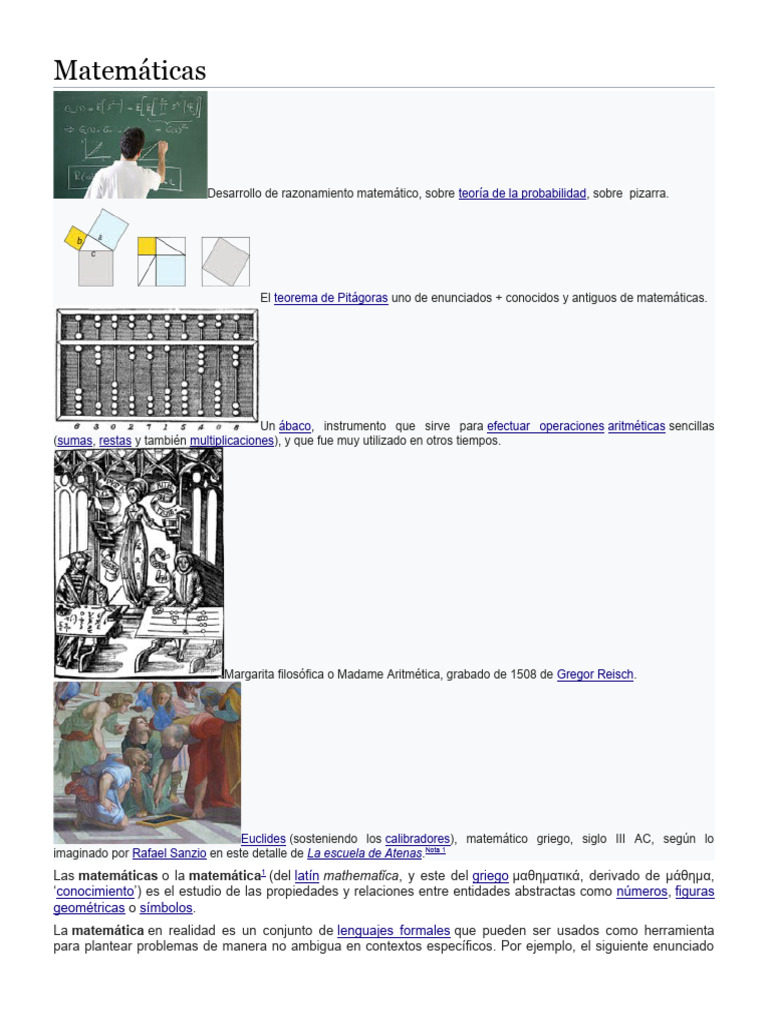 Mate Maticas | Descargar gratis PDF | Matemáticas | Matemáticas Aplicadas