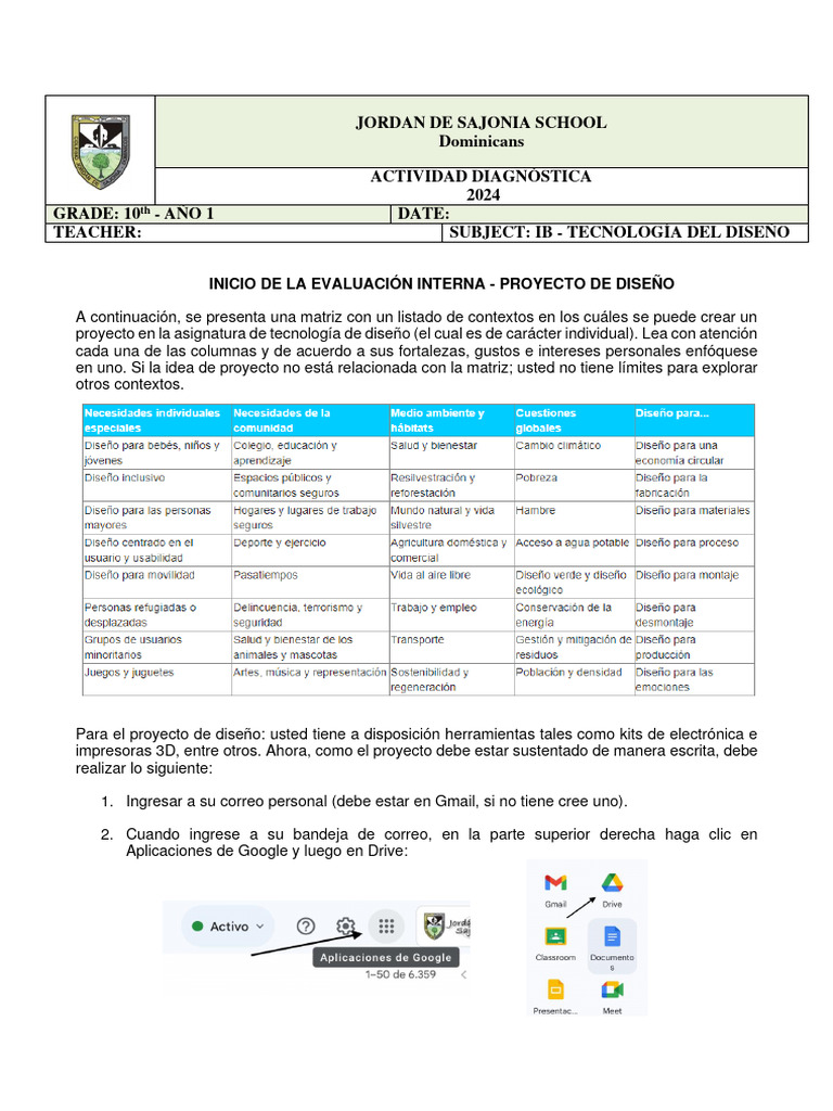 Diagnostic Activity 2024 - 10th | PDF | Informática