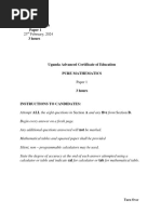 Uace Awards: Conditions and Rules of The New Uneb Grading System | PDF ...