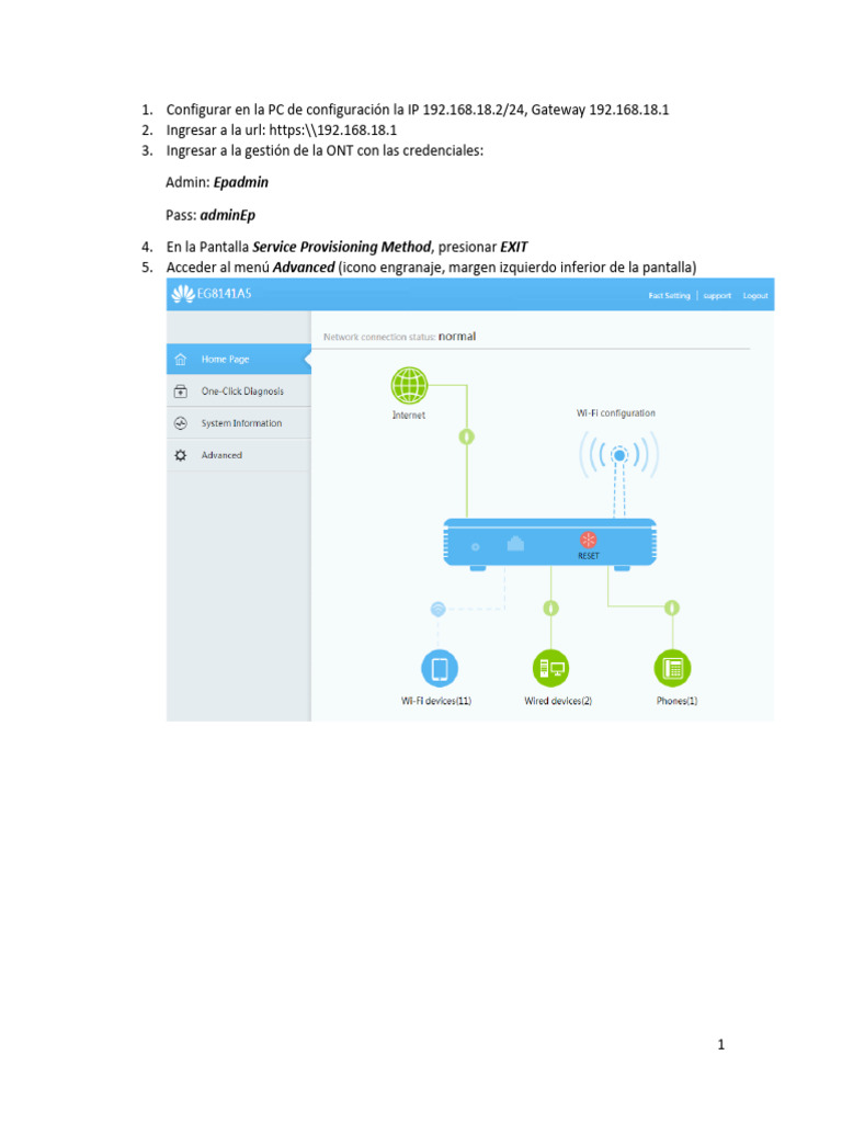 Configuración ONT Huawei | PDF | Ciencias de la Computación | Software