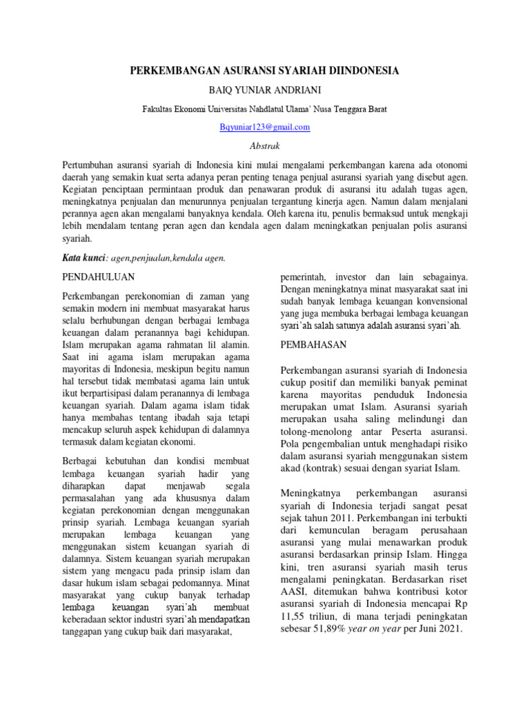 Contoh Penulisan Paper | PDF
