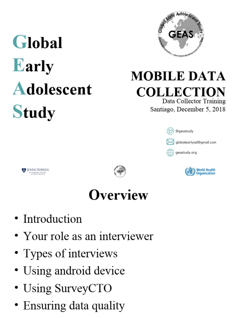 Mobile+Data+Collection Training+Suite+ | PDF | Android (Operating ...